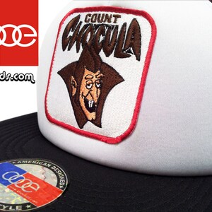 Vintage Patch Count Chocula Mesh Trucker Cap Hat 70's 80's TV Dracula ...