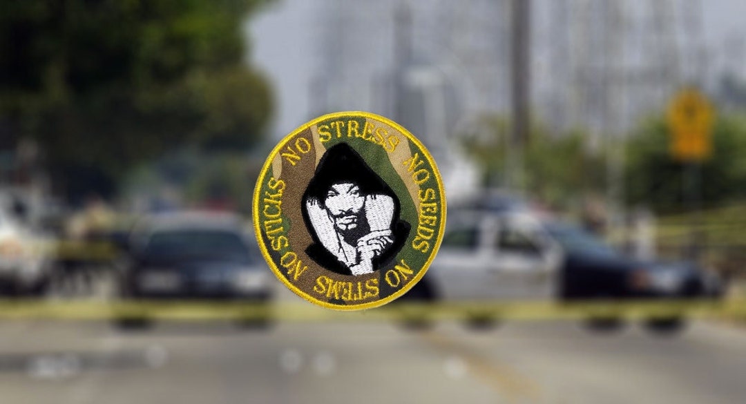 Vintage Style "no Stress" DJ Patch Badge 9cm / 3.5 Inch Hip Hop Camo ...