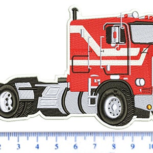 Large Awesome Vintage Style 70's Patch Patches Cab Over Big Rig Truckin ...