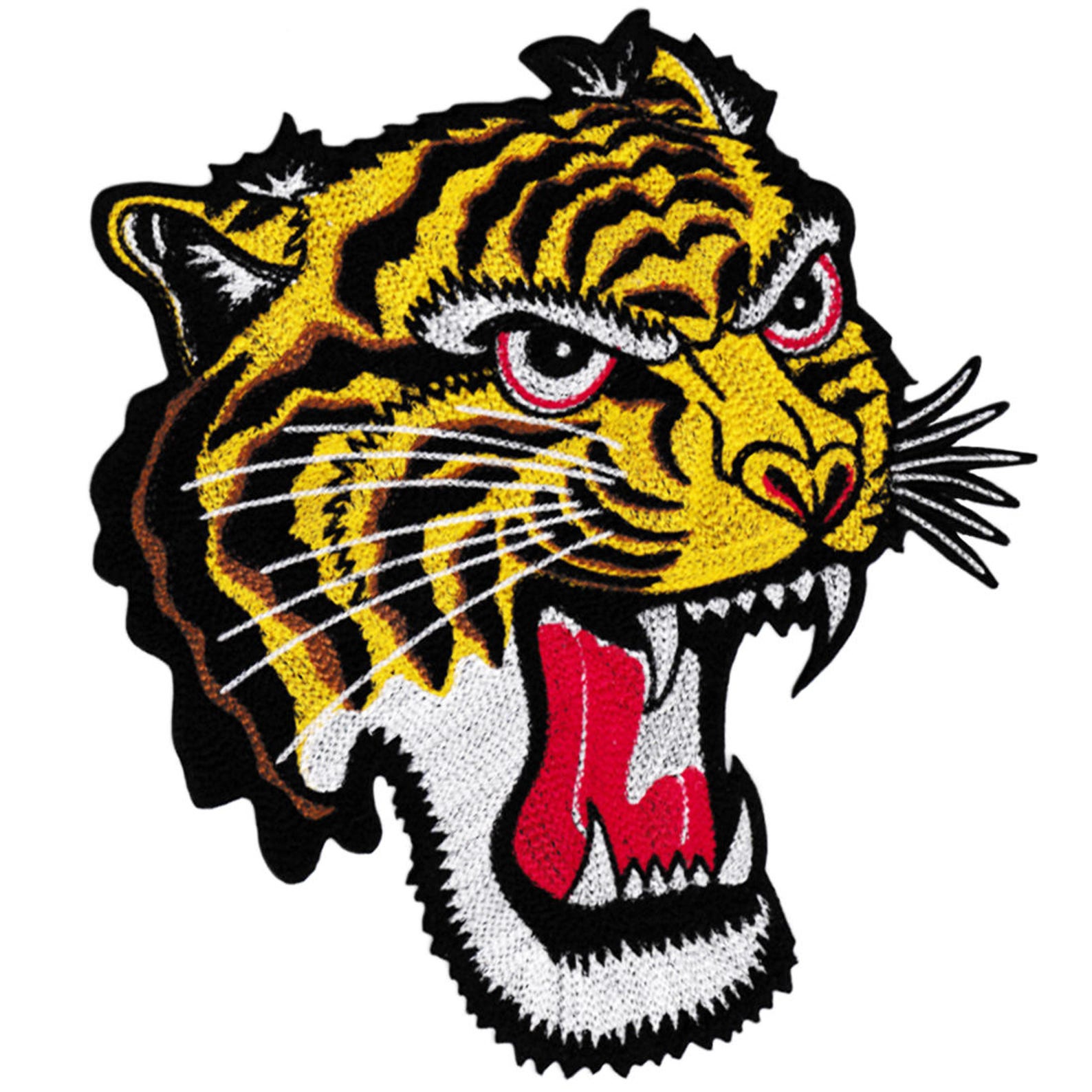 XXL Extra Large 22cm Tiger Head Back Shirt or Jacket Patch - Etsy