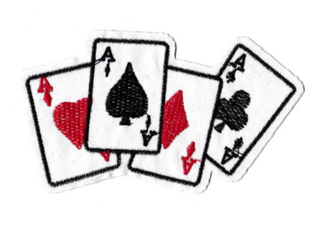 Vintage Style 4 Aces Poker Playing Card Patch 12cm - Etsy