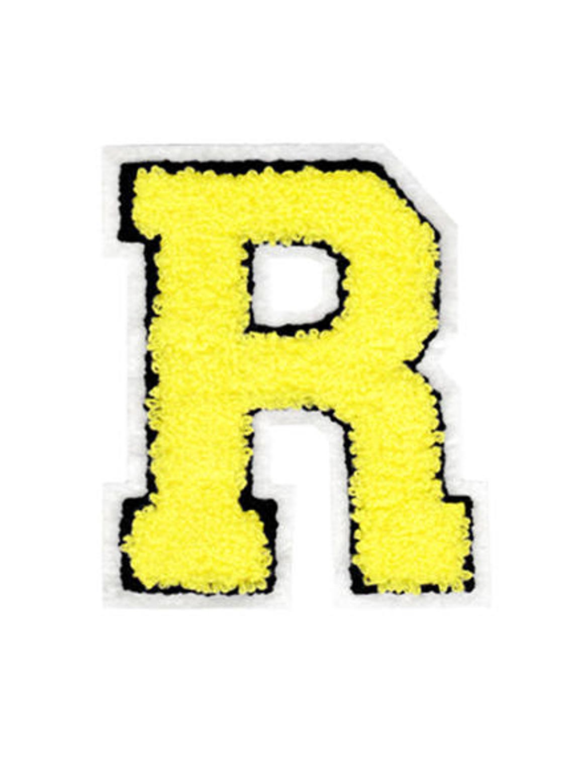 Large Chenille Yellow Letter r Patch 11.5cm Ruby - Etsy