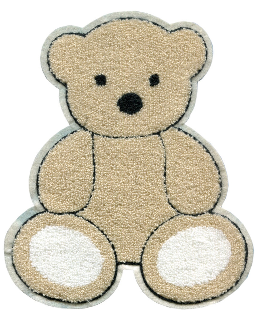 Large 23cm Chenille Teddy Bear Patch - Etsy