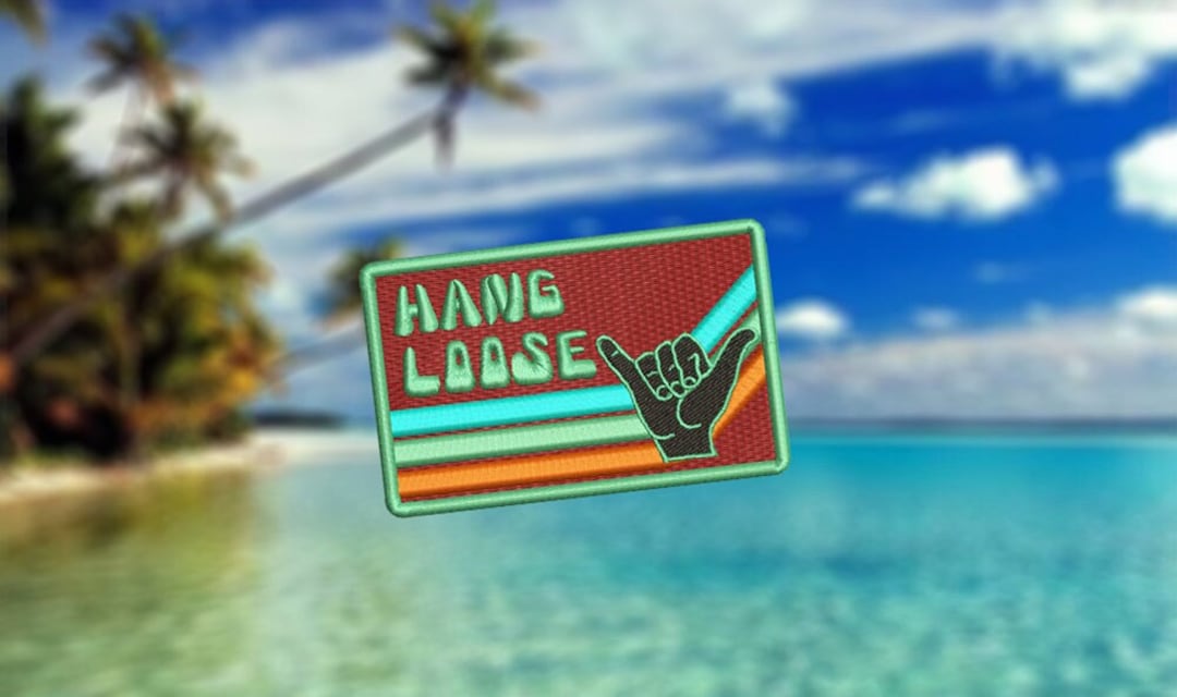 Vintage 70's 80's Style Hang Loose Beach Surfing Surfer Surf Shirt ...