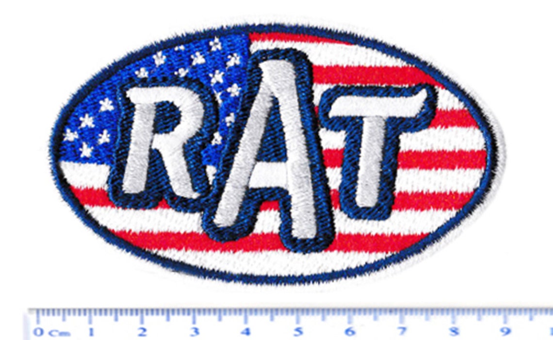 RAT Rat Rod Hot Rod Patch Badge Auto Old Car Classic Car 9cm / 3.5 Inch ...
