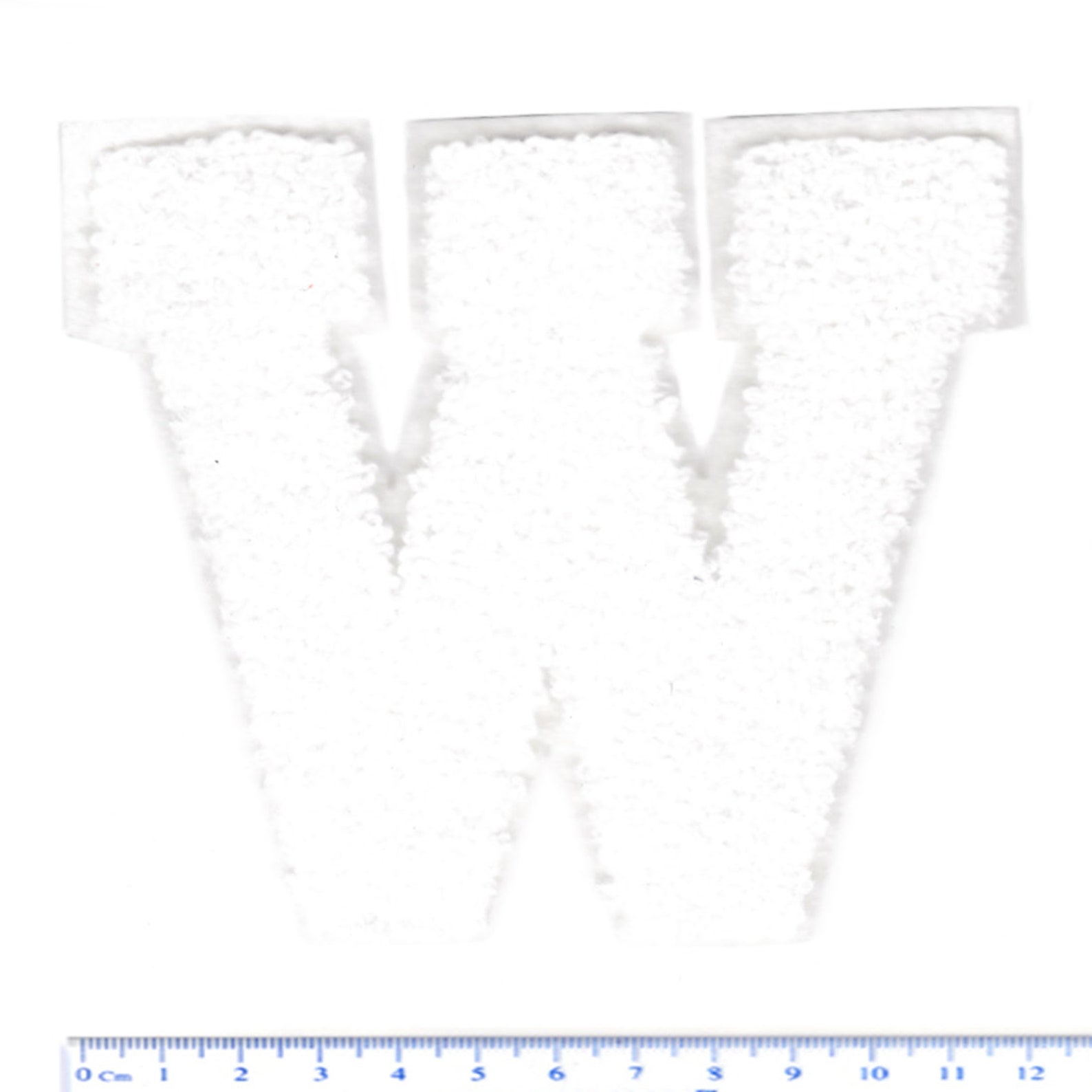 XL Extra Large Chenille Letter "w" Patch 12cm Will Walt William Walter ...