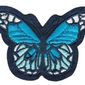 Beautiful 7.5cm Blue Butterfly Patch - Etsy