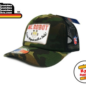 Smartpatches Truckers Mr. Robot Patch Trucker Hat Cap Camo Curved Bill ...