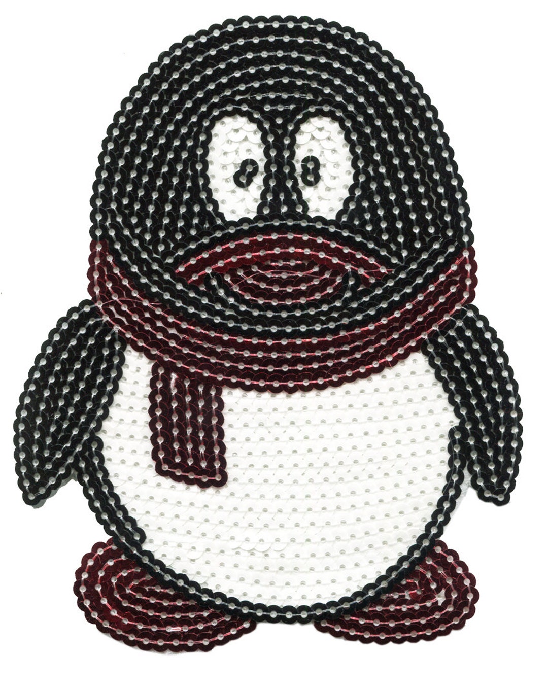 Large 16cm Sequins Penguin Patch - Etsy