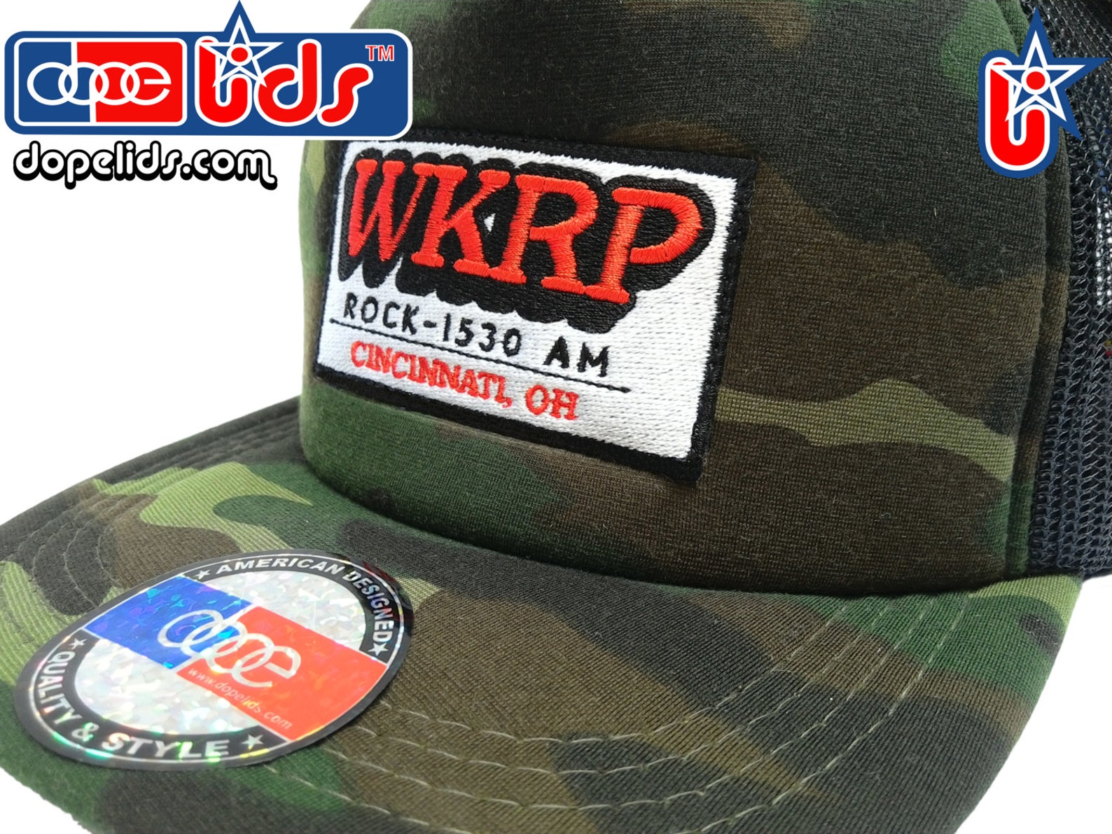 Smartpatches Truckers Vintage Style Mesh Trucker Cap Hat WKRP ...