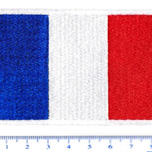 Large French Flag Patch 10cm / 4 Inch Applique - Etsy