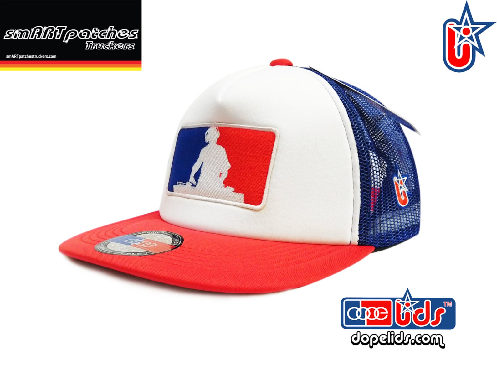 Major League DJ Turntable Headphones Trucker Hat Cap Patch - Etsy