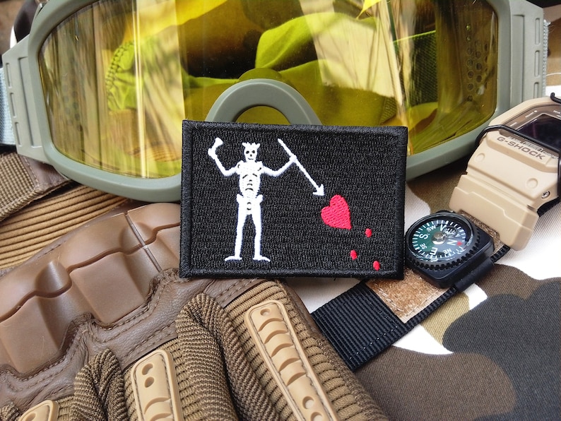 Cool Jolly Roger Blackbeard Camo Tactical Pirate Flag | Etsy