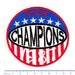 Large Vintage Style State Champions 1987 Patch 9cm - Etsy