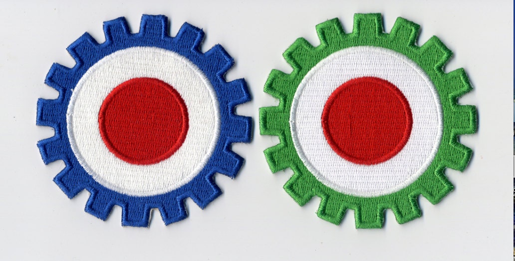 Vintage Scooter 8cm MOD Target Cog Patch Badge 2 Colors - Etsy