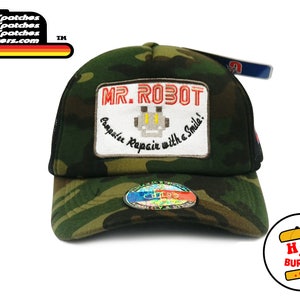 Smartpatches Truckers Mr. Robot Patch Trucker Hat Cap Camo Curved Bill ...