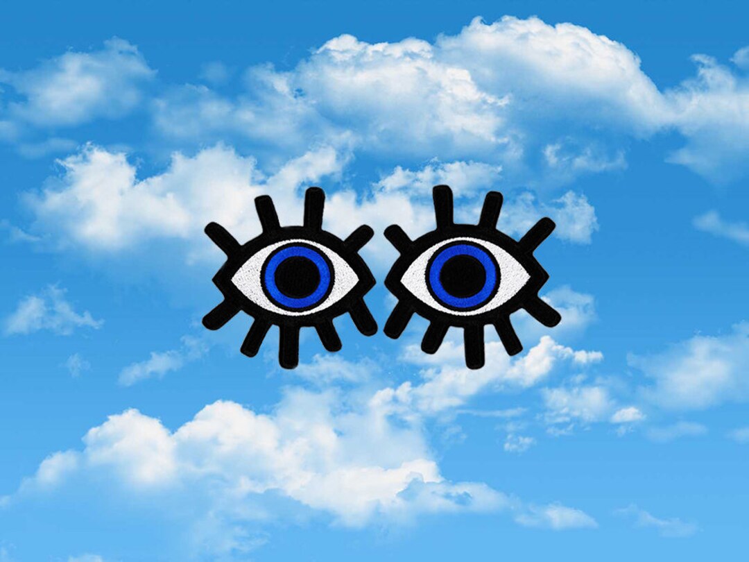 Cool Large Eye Patch Badge for Hat Cap Jacket 10cm Applique (left Eye ...