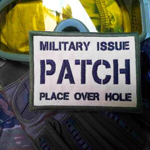 Cool Military Issue Tactical Hole Patch Shirt Morale Patch - Etsy