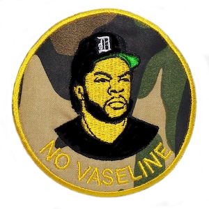 Vintage Style Compton Detroit DJ Patch Badge 9cm / 3.5 Inch Hip Hop RAP ...