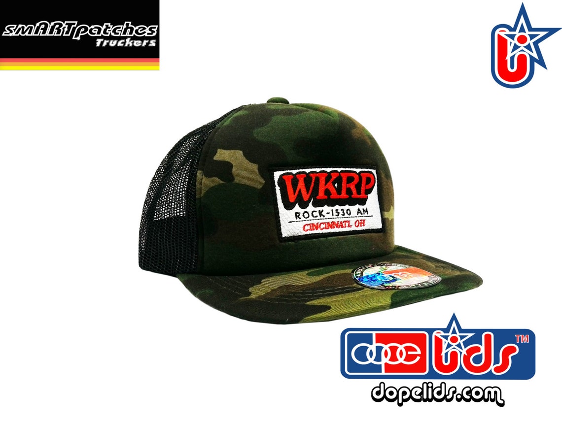 Smartpatches Truckers Vintage Style Mesh Trucker Cap Hat WKRP ...