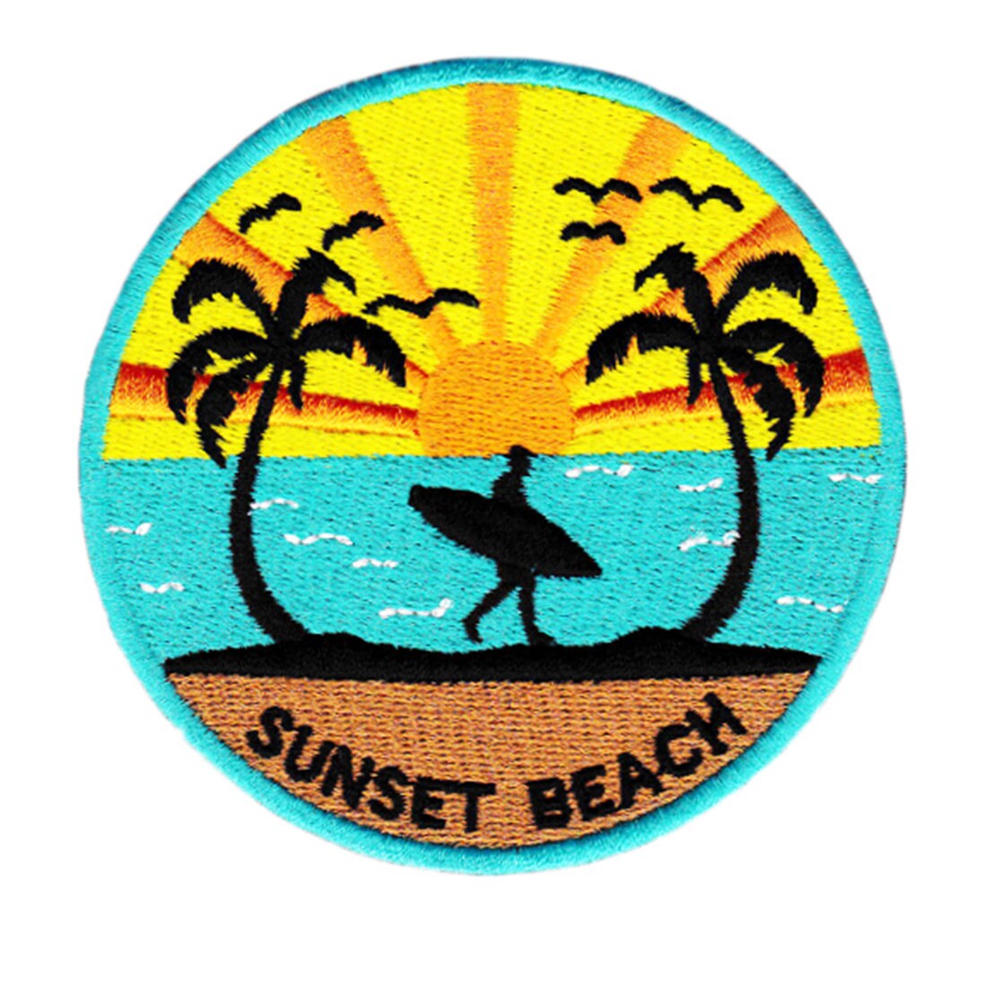Vintage 80's Style Sunset Beach Surfing Surfer Shirt Patch - Etsy