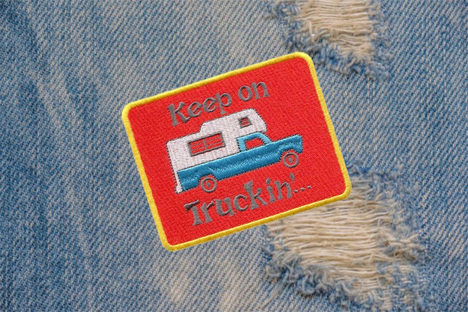 Awesome Vintage Style 70's Patch keep on | Etsy
