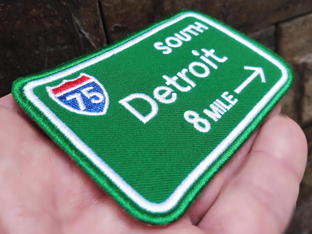 Detroit Michigan 8 Mile Rd Patch for Trucker Hat or Shirt Hip Hop Rap ...