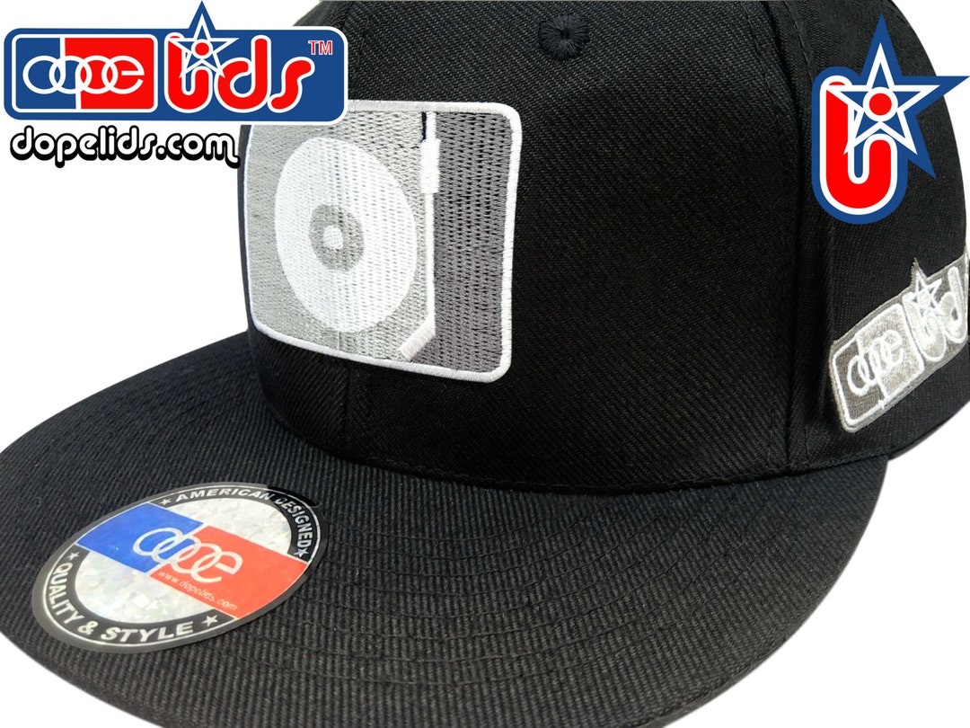 D13 "major League DJ Turntable" Flatbill Snapback Hat Hip Hop Cap by ...