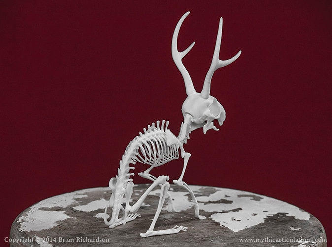 Jackalope Skeleton 3D Print - Etsy