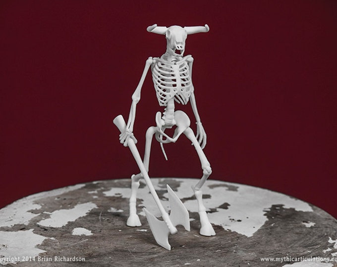 Minotaur Skeleton 3D Print Taxidermy Sculpture - Etsy