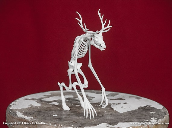 Wendigo Skeleton 3D Print Taxidermy Sculpture - Etsy