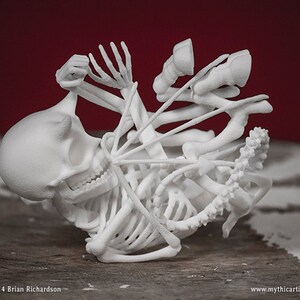 Dead Imp Skeleton 3D Print Taxidermy Sculpture - Etsy