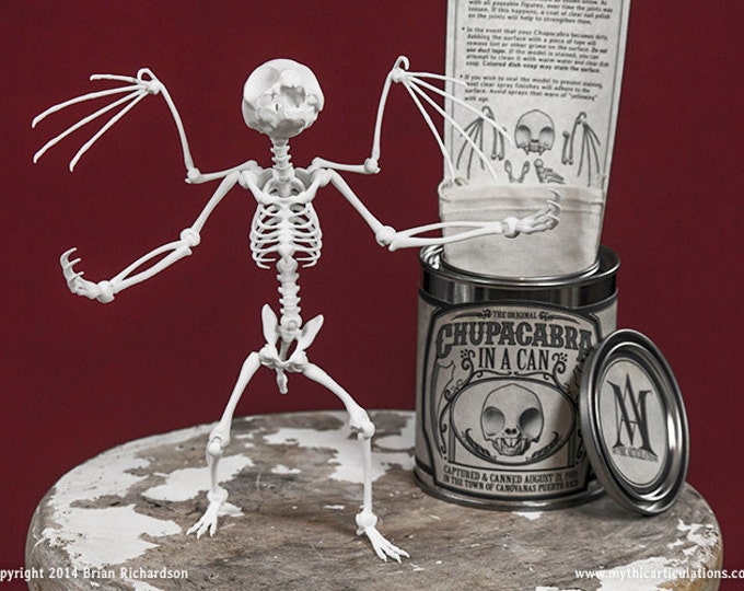 Chupacabra in a Can With Wings 3D Print Taxidermy Poseable Figure - Etsy