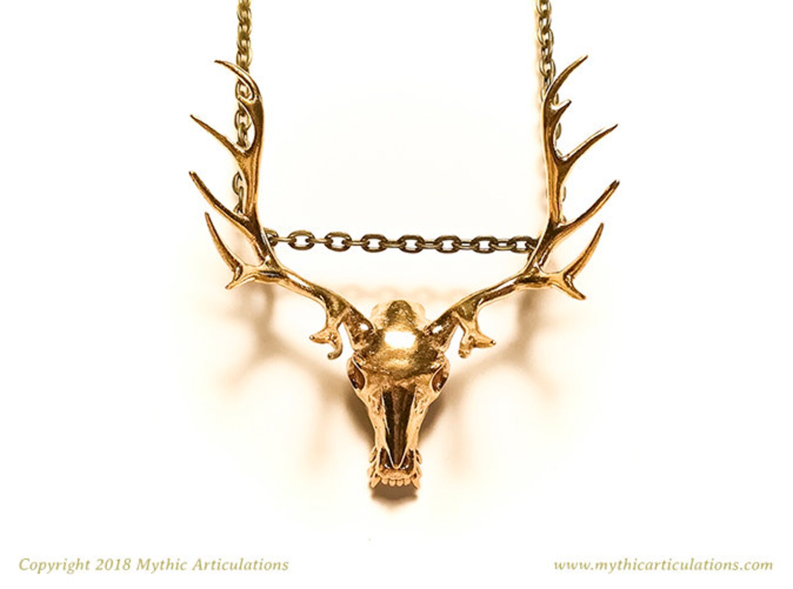 Wendigo Skull Pendant in 3D Printed Bronze - Etsy