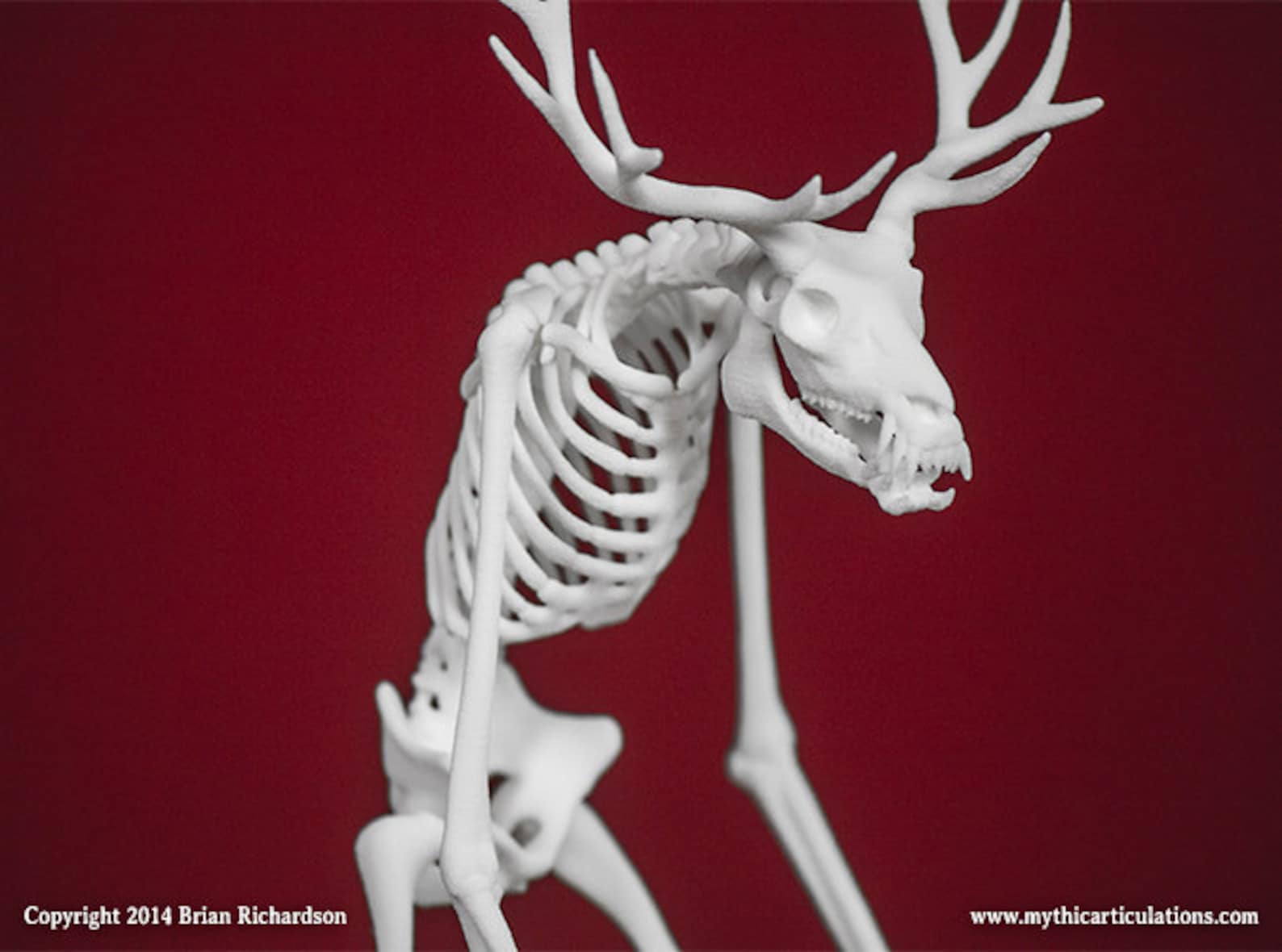 Wendigo Skeleton 3D Print Taxidermy Sculpture | Etsy