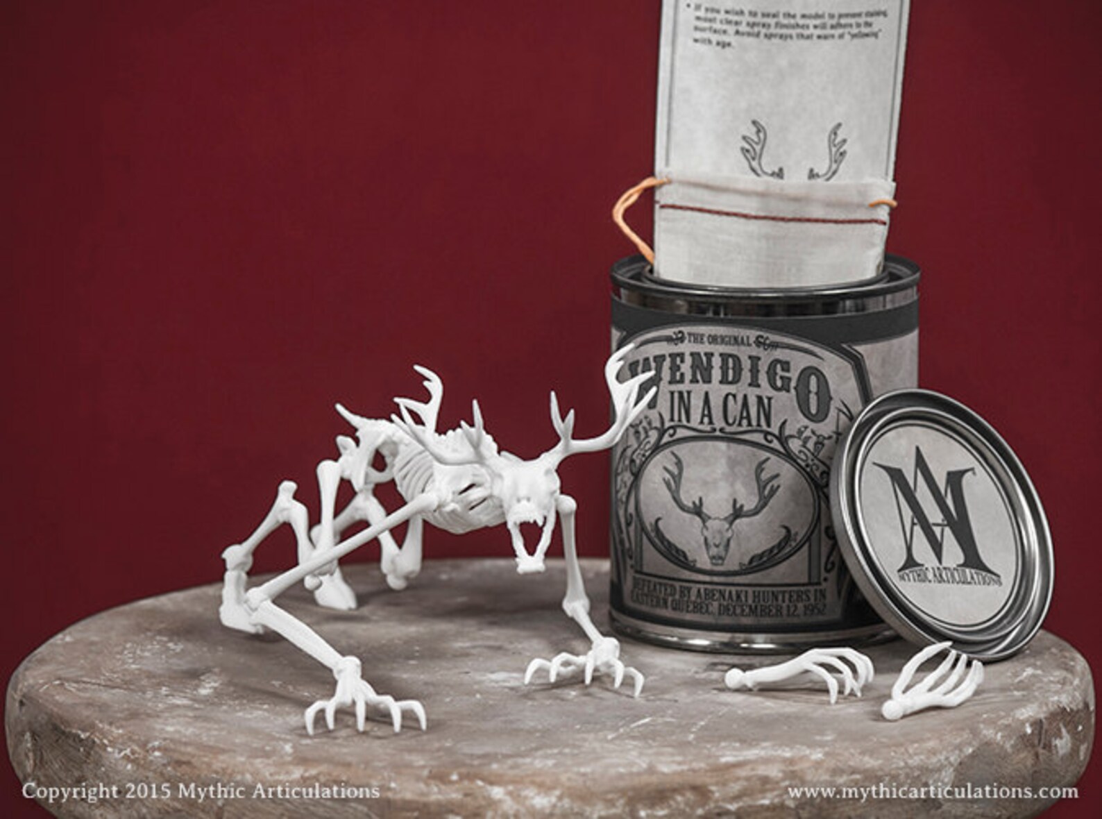 Wendigo in a Can 3D Print Taxidermy Poseable Figure | Etsy