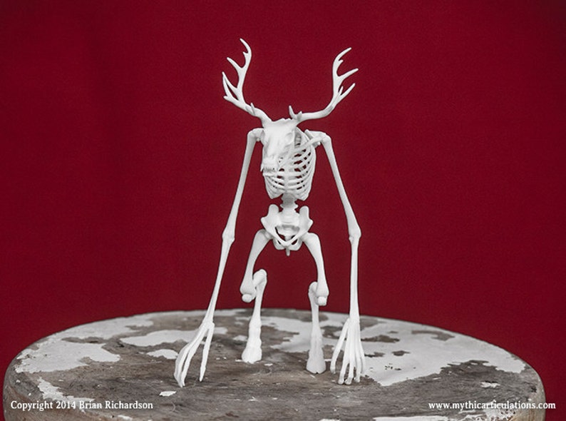 Wendigo Skeleton 3D Print Taxidermy Sculpture - Etsy