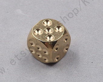 Brass dice | Etsy
