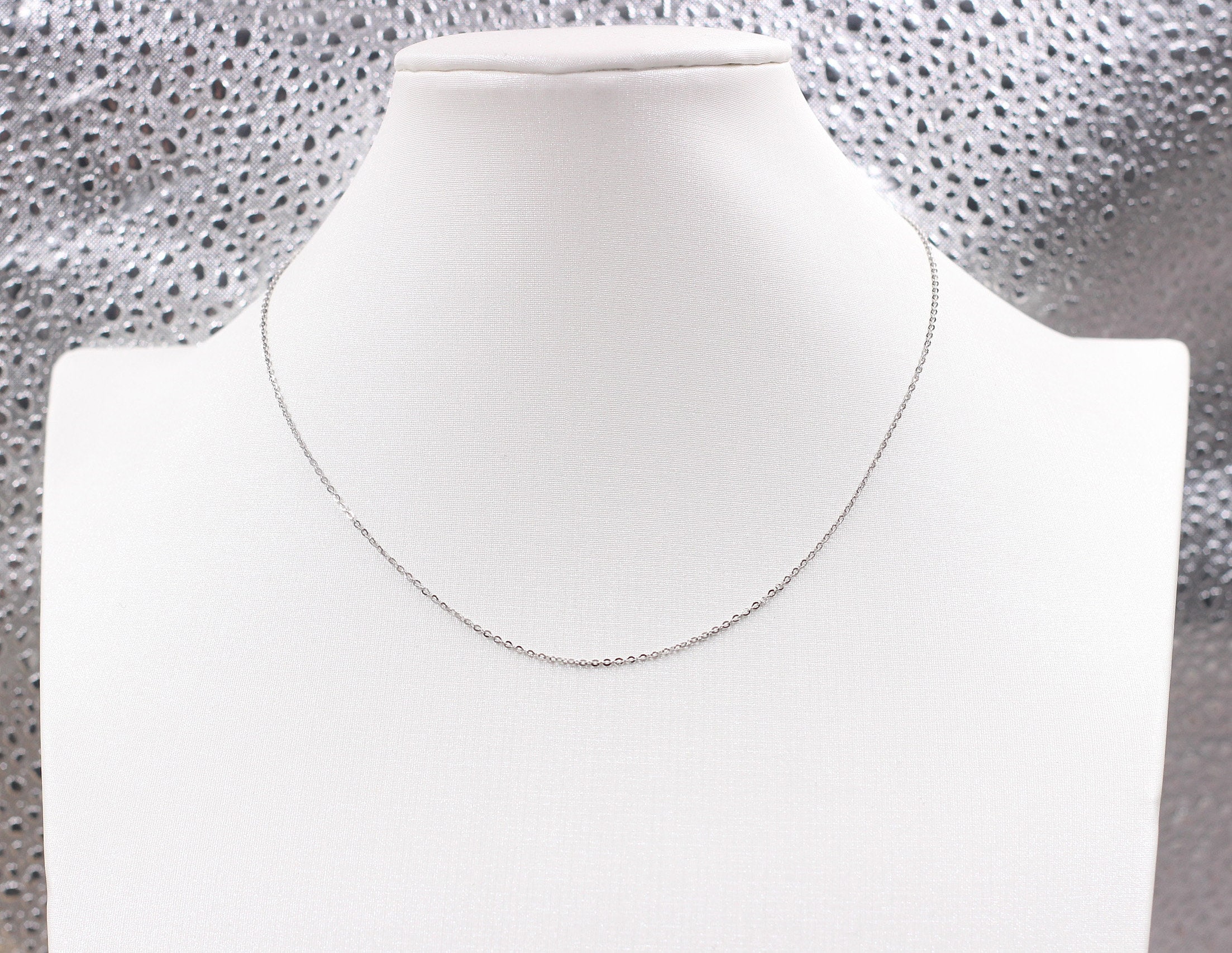 925 Sterling Silver Chain Necklaces 925 Silver Charms | Etsy