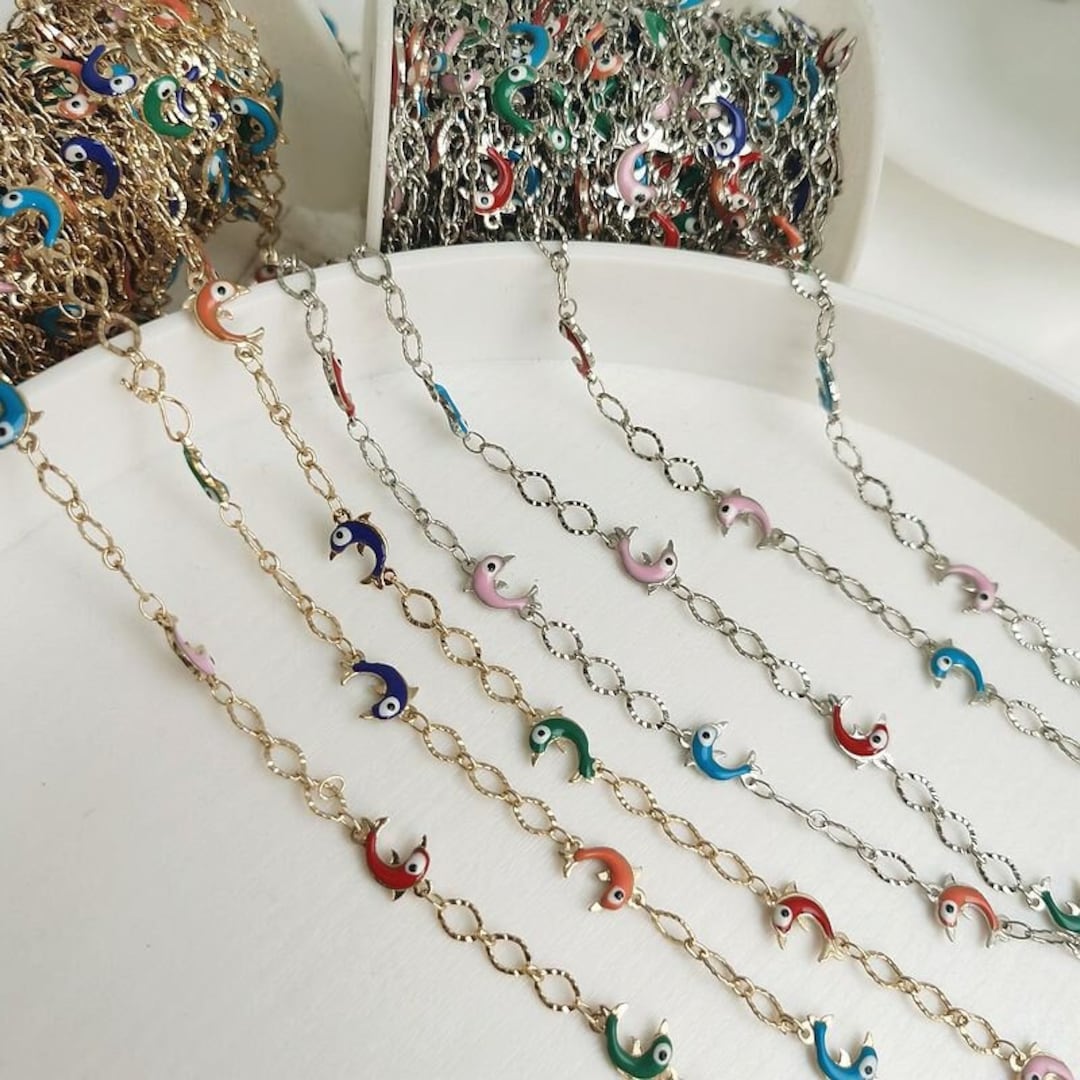 Dolphin Chains, Brass Chain, Gold Plated Chains, for Making Jewelry ...