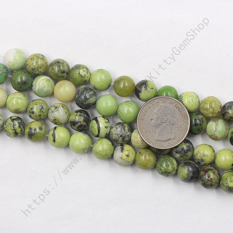 8-10mm Australian Jade Beads Smooth Loose Round Ball Bead | Etsy