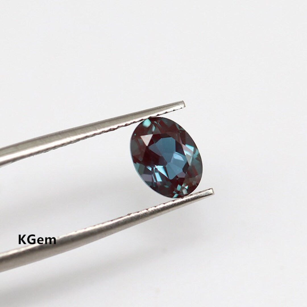 Lab Created Alexandrite Oval Cut, Czochralski Method, Loose Gemstone ...