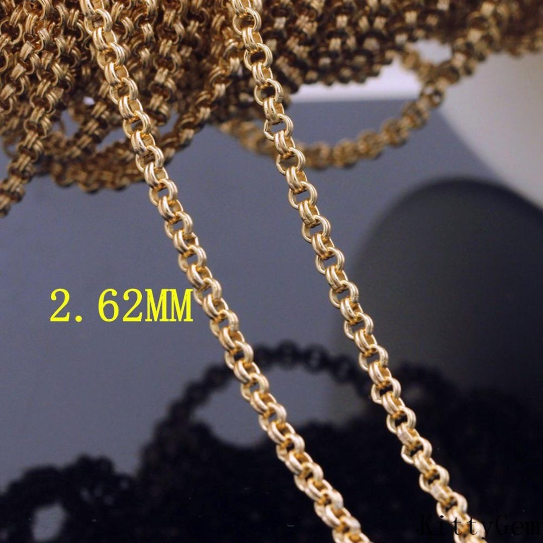 2.6MM 14K Gold Filled Double Loops Cable Chains, Gold Filled Chains for ...