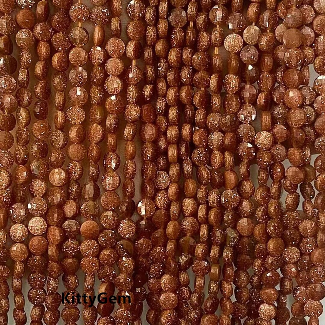 Red Sandstone Beads, Rondelle Sandstone Faceted Bead, Necklace Beads ...