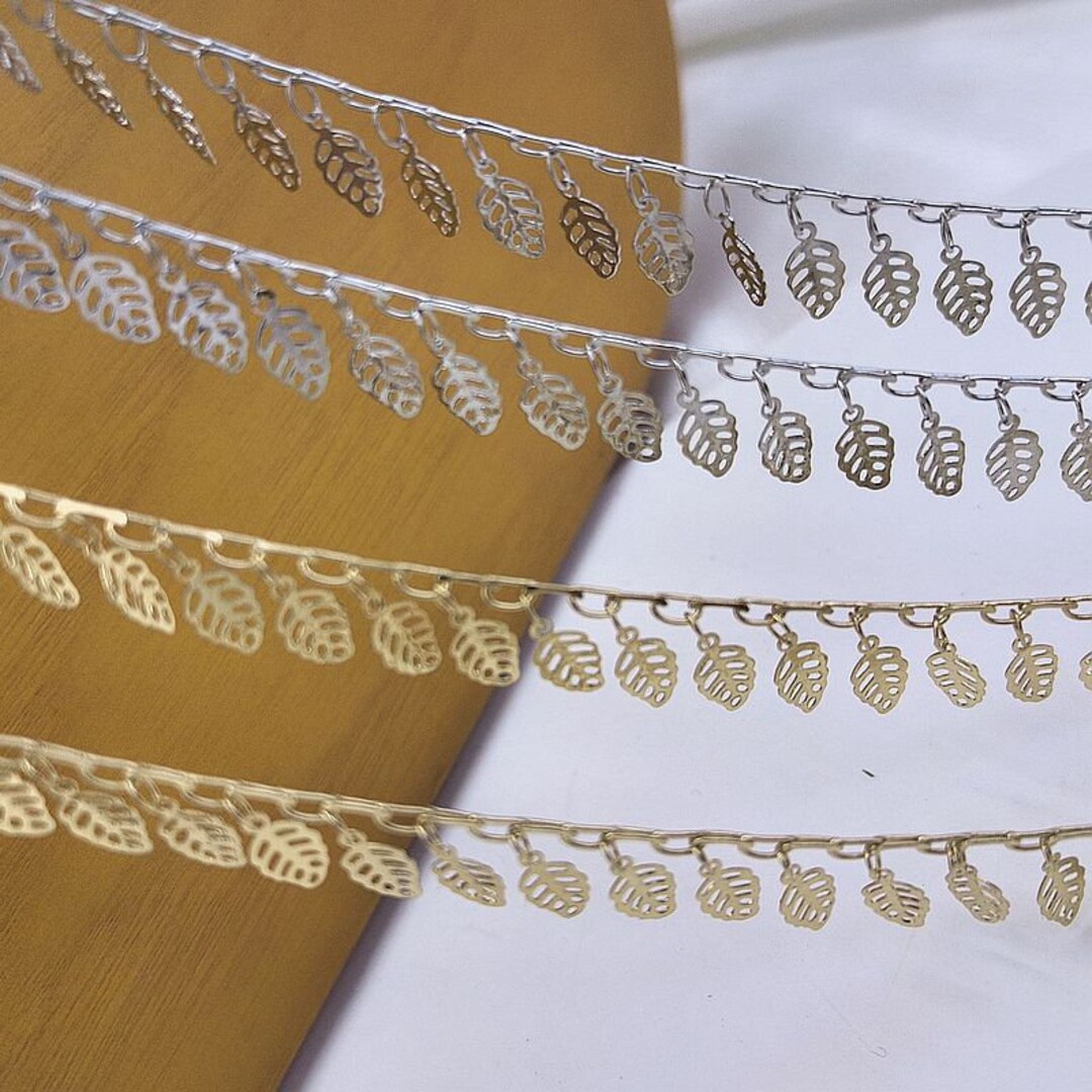 Leaf Chains, Brass Chain, Gold Plated Chains, for Making Jewelry ...