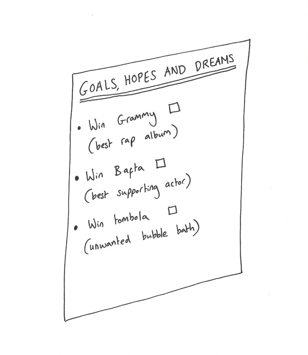 Goals, Hopes and Dreams Cartoon - Etsy