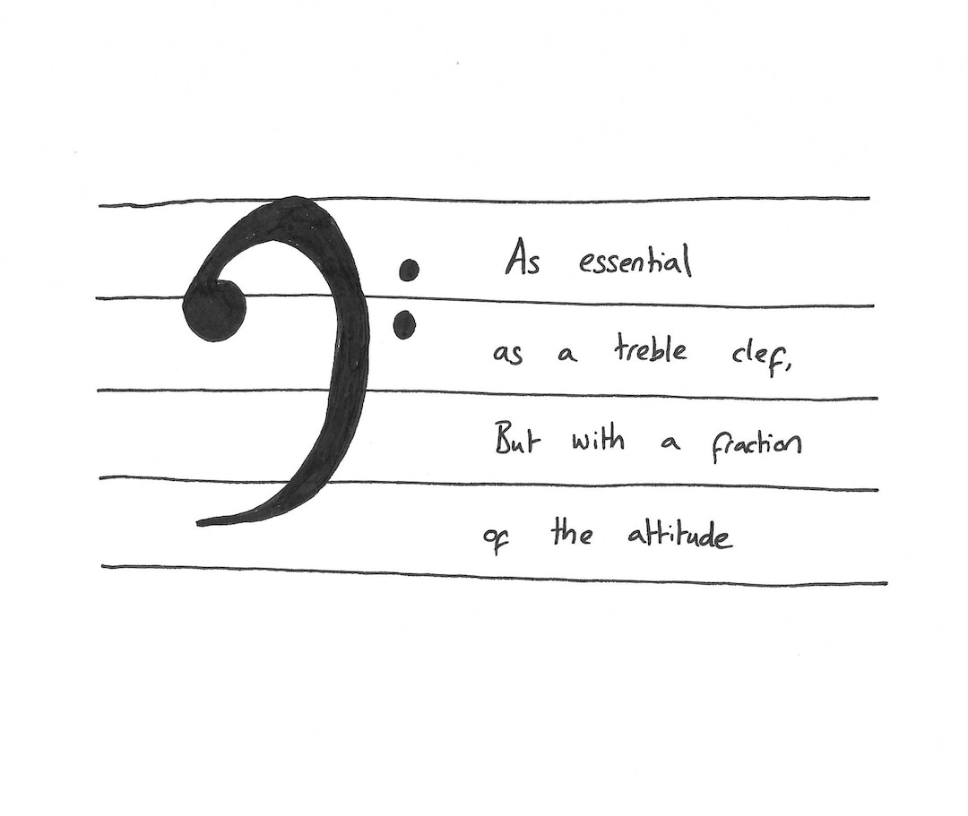 Bass Clef Cartoon - Etsy