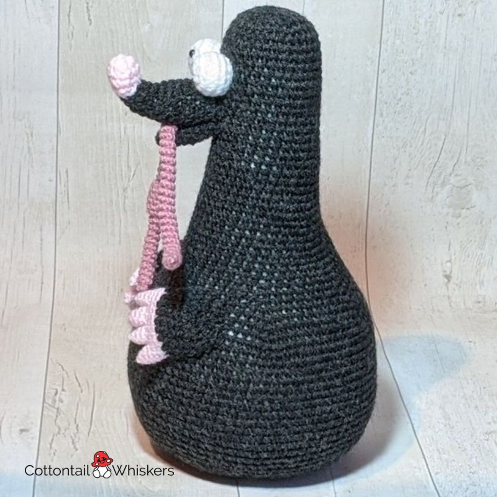 Crochet Mole Doorstop PDF PATTERN ONLY Fantasy Creature | Etsy