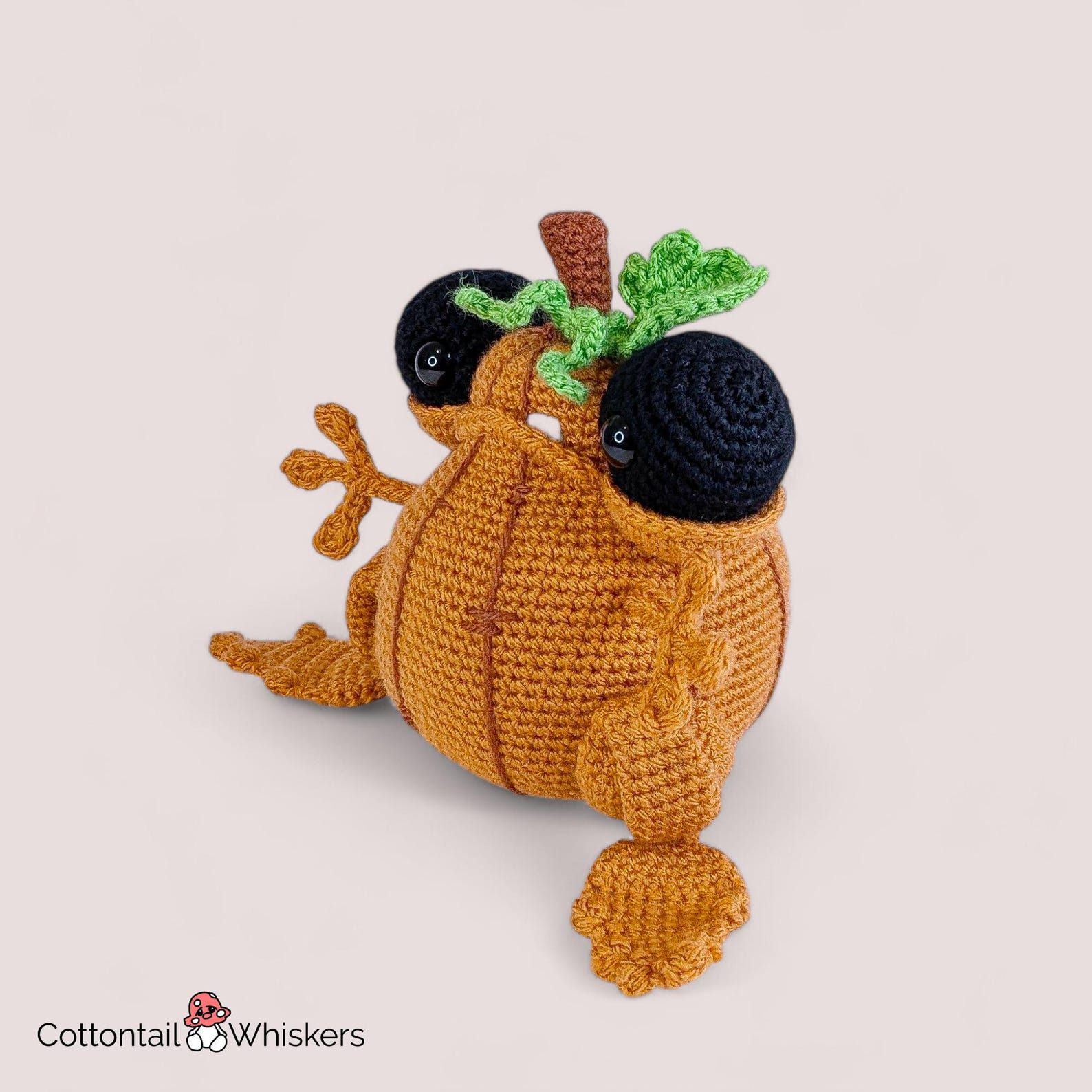 Crochet Pumpkin Toad Pattern, Digital PDF Download Tutorial, Amigurumi ...