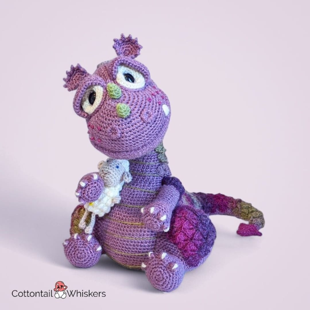 Crochet Dragon & Sheep Pattern Bundle, PDF Download, Amigurumi Soft Toy ...